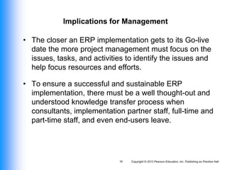 Operational and Postimplementation in enterprise systems erp.ppt