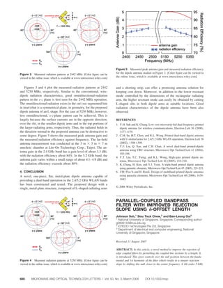 A One-Piece Flat-Plate Dipole Antenna for Dual-Band WLAN Operation | PDF