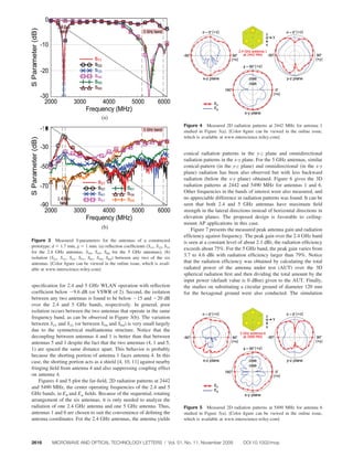 Very-Low-Profile Monopole Antennas for Concurrent 2.4- and 5-GHz WLAN ...