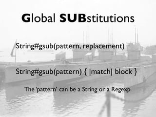 gsub (MOTM 2009.09) | KEY