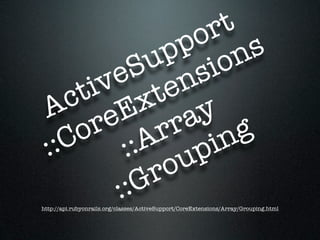 Grouping (MOTM 2010.02) | PPT