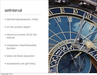 Basic Scheduling with setTimeout & setInterval | PDF