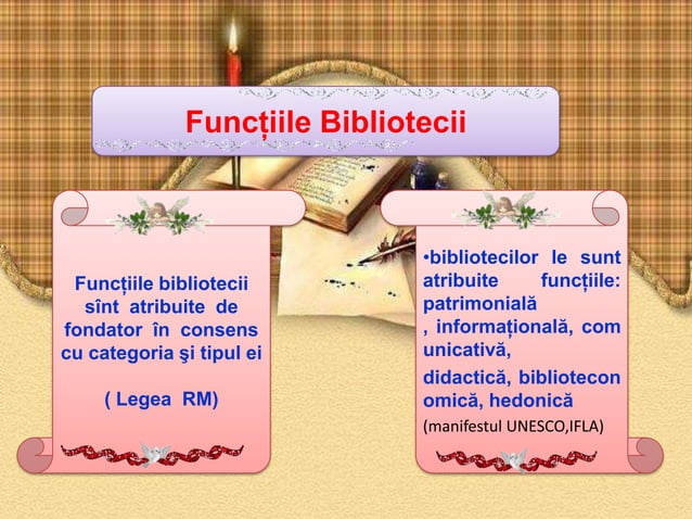 - Biblioteca şcolară – centrul comunităţii şcolare | PPTX