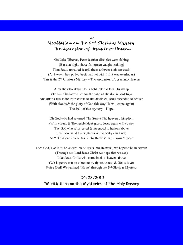 Glorious Mysteries (Holy Rosary) | PPTX | Christianity | Religion ...