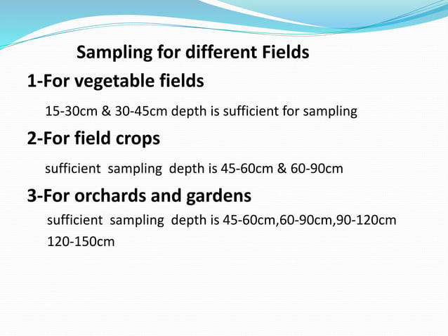 soil sampling | PPTX | Agriculture | Industries