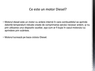 Motoarele Diesel | PPTX