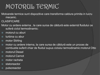 Motoare termice 5 | PPTX