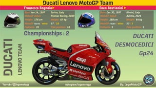 Power Point Infographic MotoGP Racer and Livery 2024 | PPTX