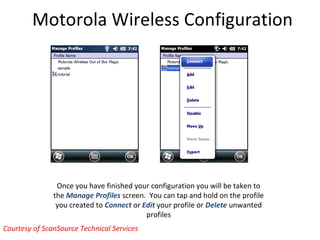Motorola Solutions Mobile Computer Wireless Configuration Tutorial | PPS