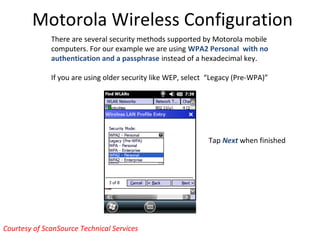 Motorola Solutions Mobile Computer Wireless Configuration Tutorial | PPS