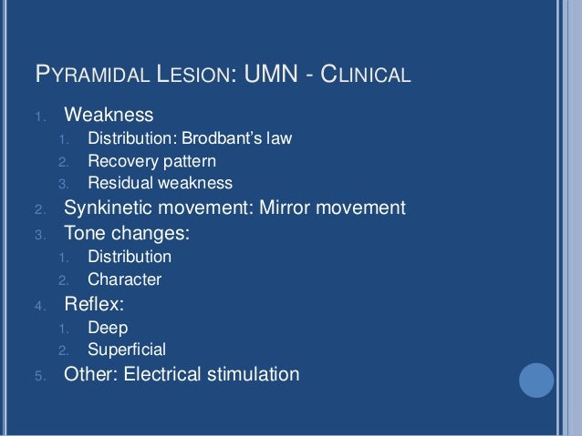 Motor paralysis clinical