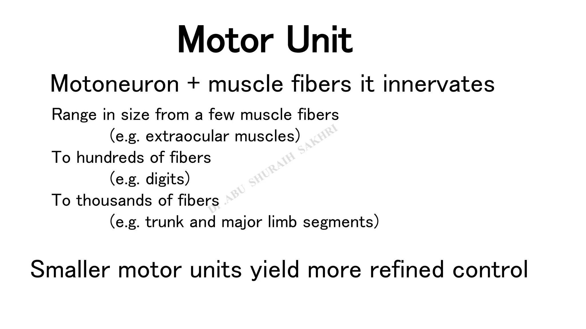Motor Unit & Physiology of Locomotion | PPT