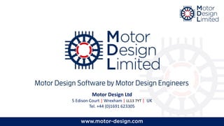 Motor-Cad links to ANSYS & Dynardo | PPTX