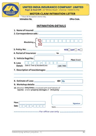 MOTOR-CLAIM-FORM UIIC -New.pdf