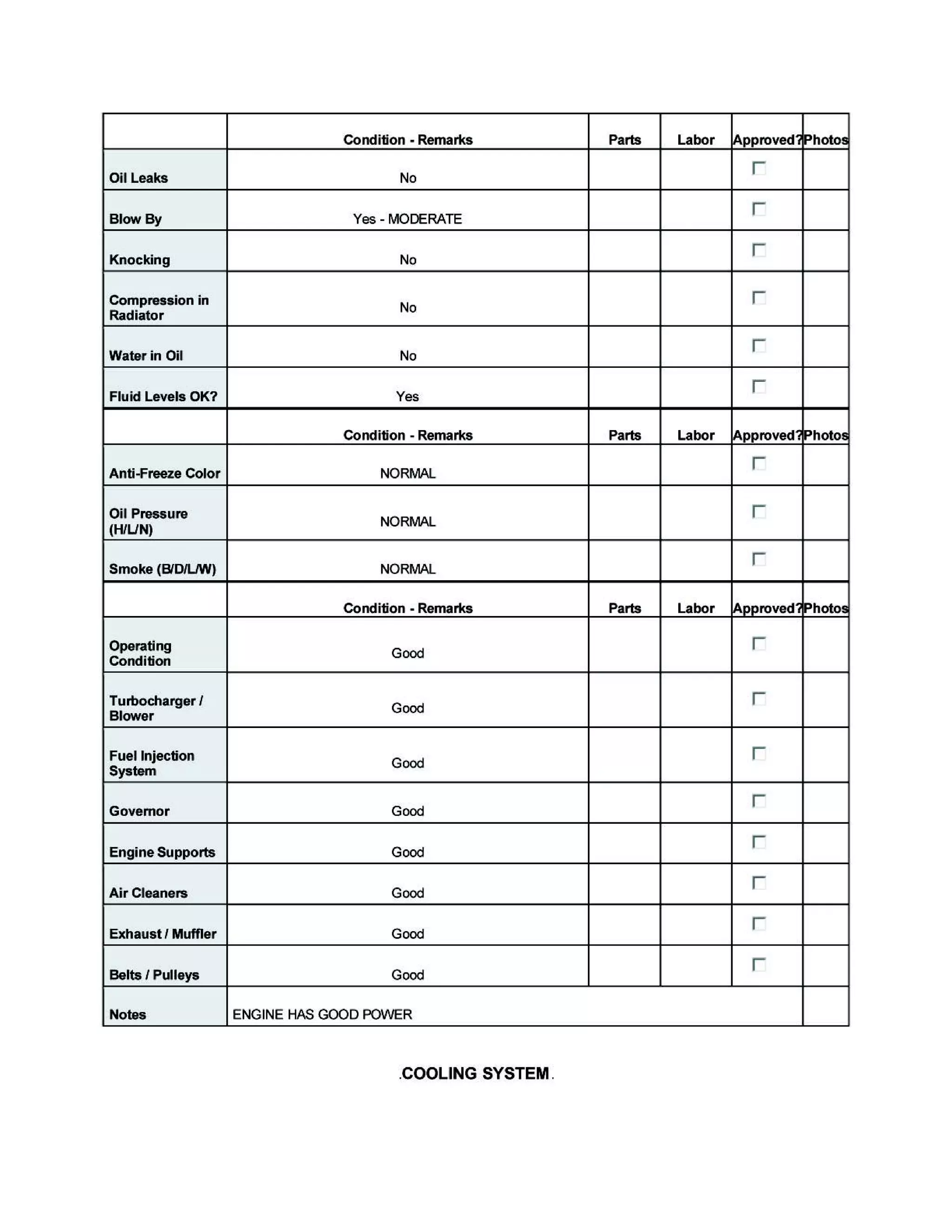 MOTOR GRADER 140HNA 2ZK06543 INSPECTION REPORT | PDF