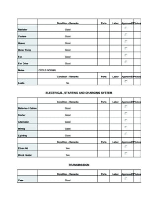 MOTOR GRADER 140HNA 2ZK06543 INSPECTION REPORT | PDF