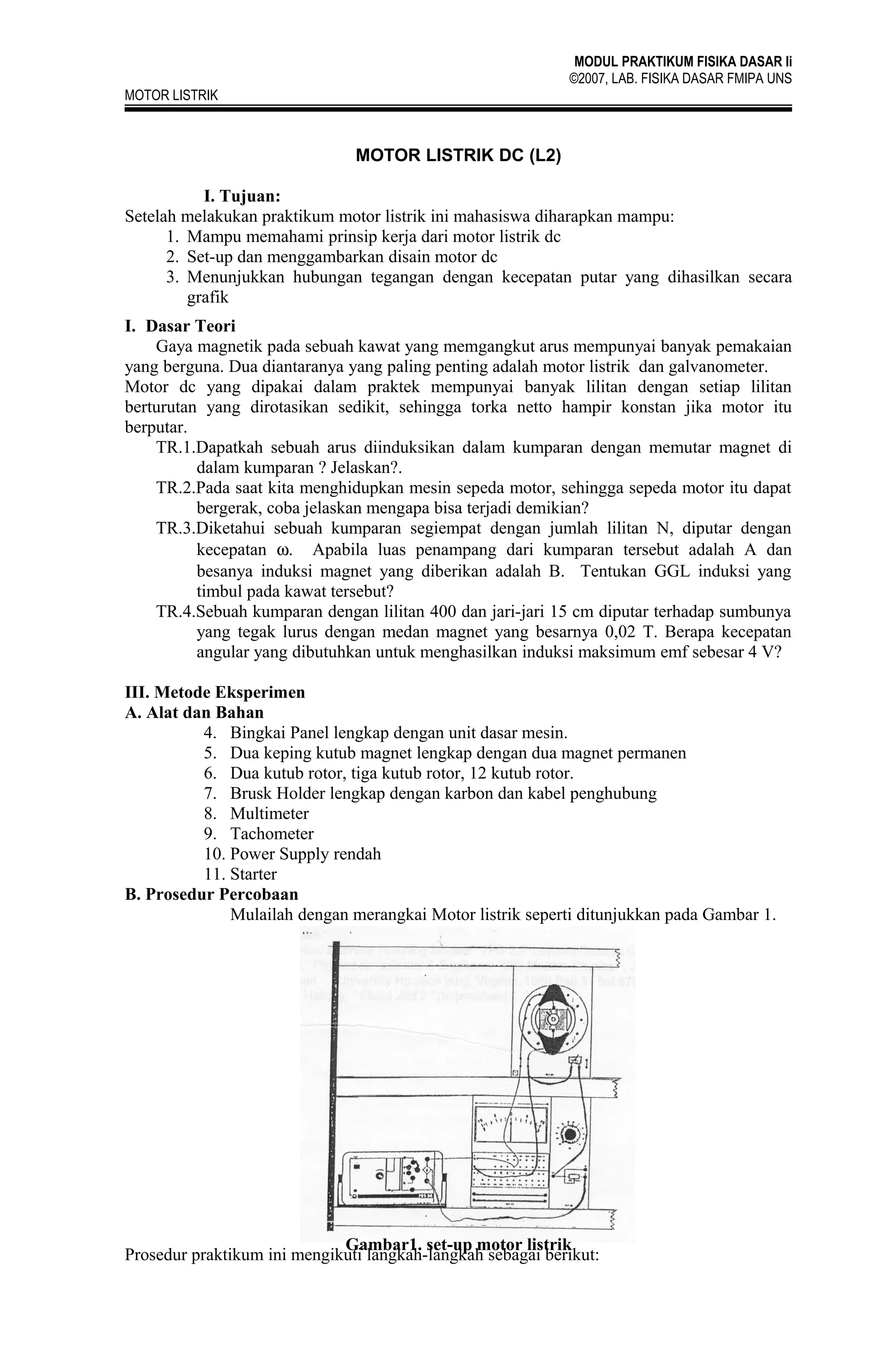Motor listrik | DOC