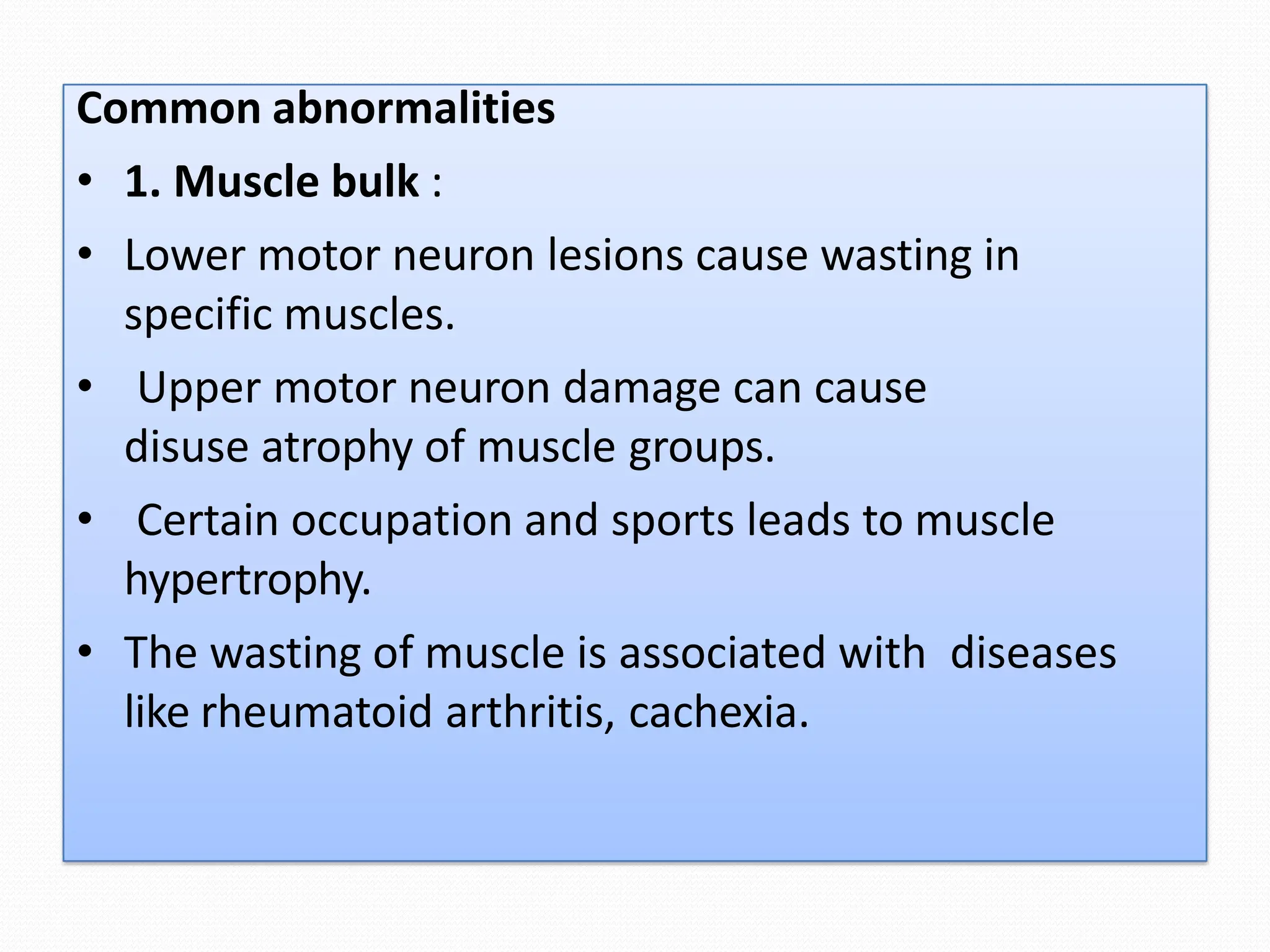 MOTOR SYSTEM , ASSESSING HEALTH ASSESSMENT | PDF