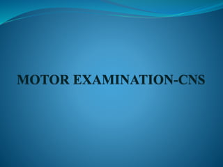 MOTOR SYSTEM , ASSESSING HEALTH ASSESSMENT | PDF