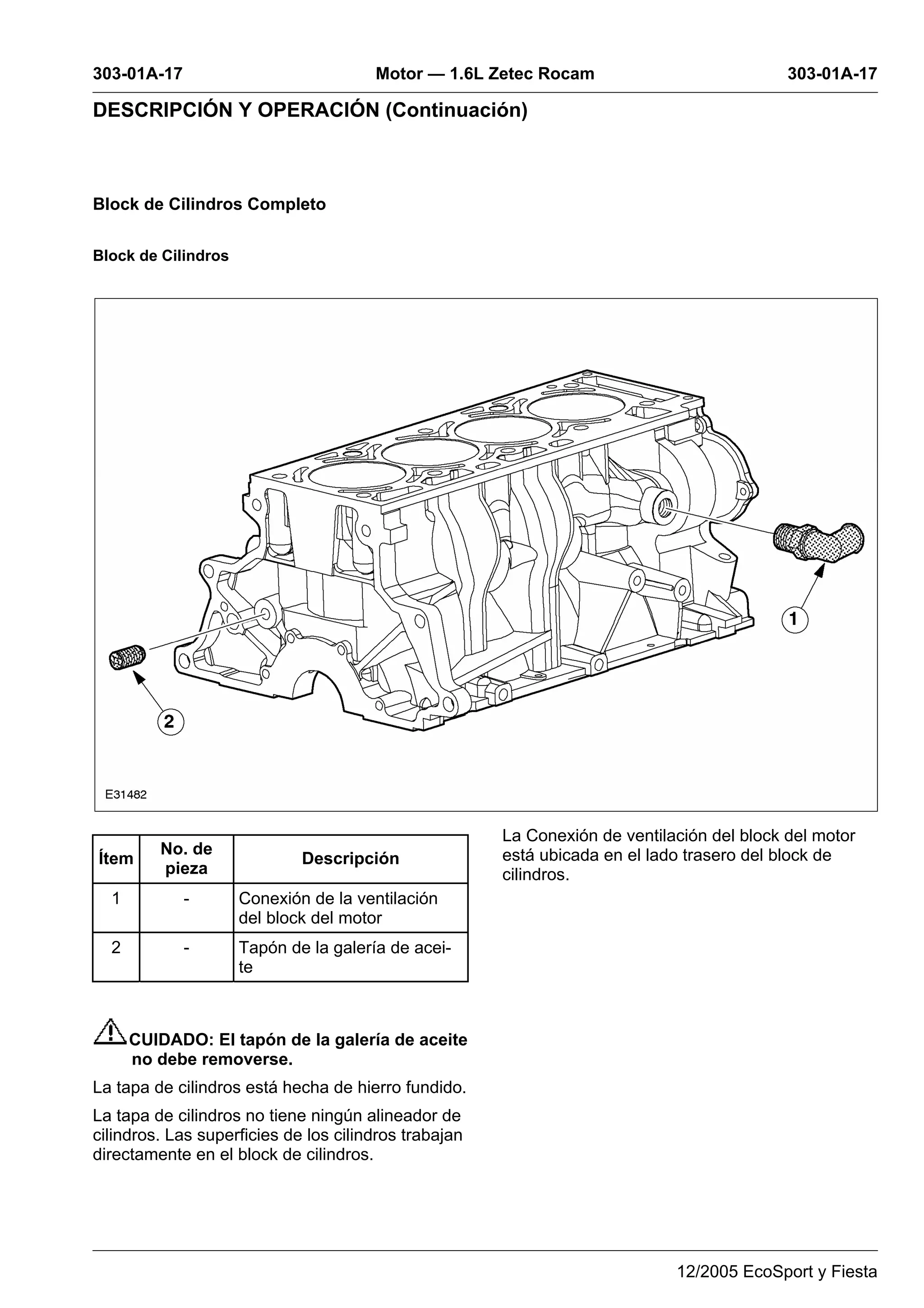 Motor+1.6 l+zetec+rocam | PDF
