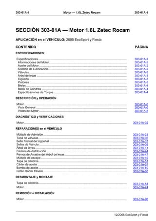 Motor+1.6 l+zetec+rocam | PDF