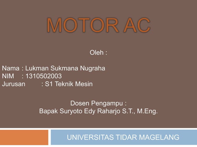 Motor ac | PPTX