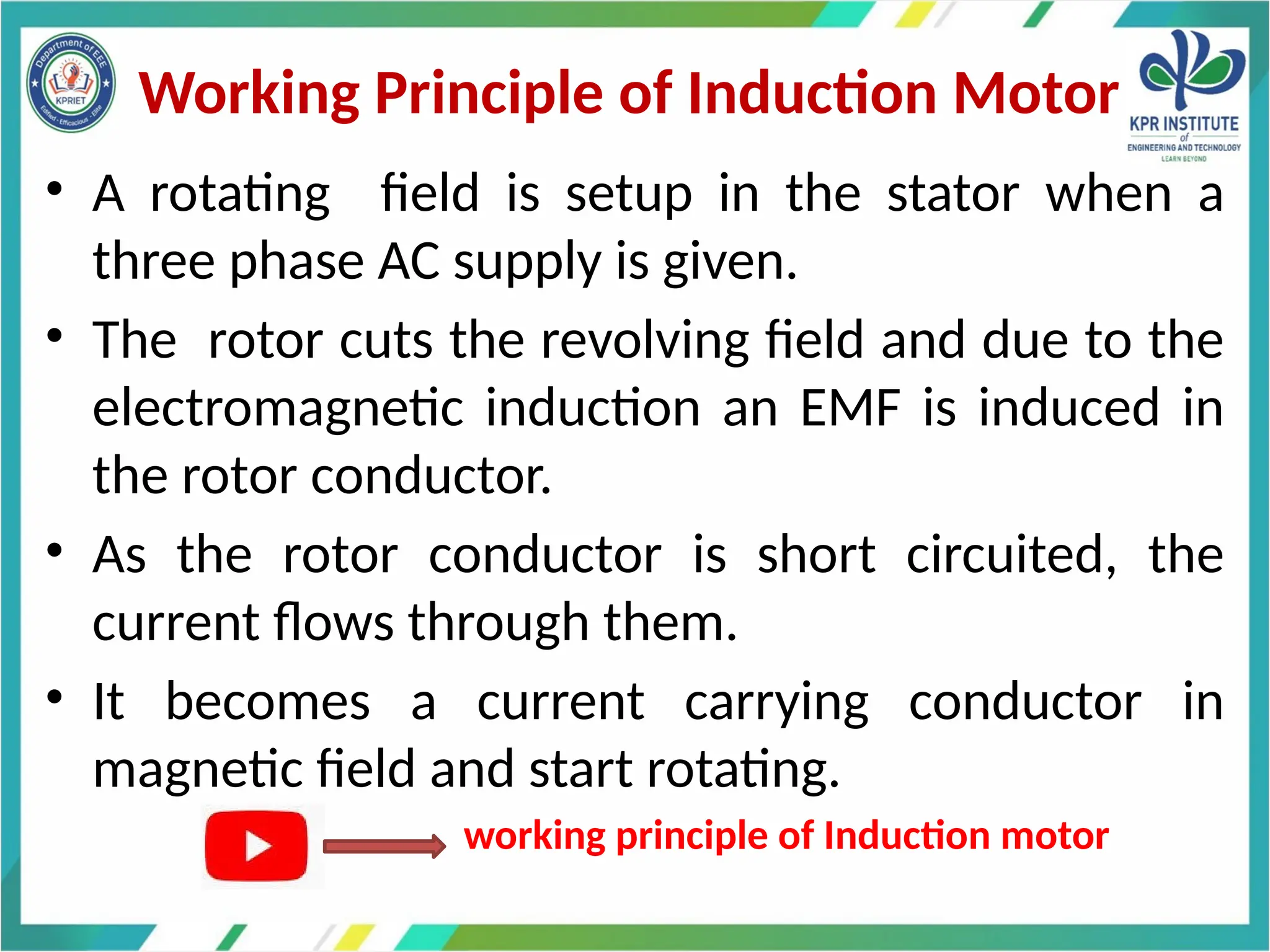 Motor and comtrol of ac and dc motor application | PPTX