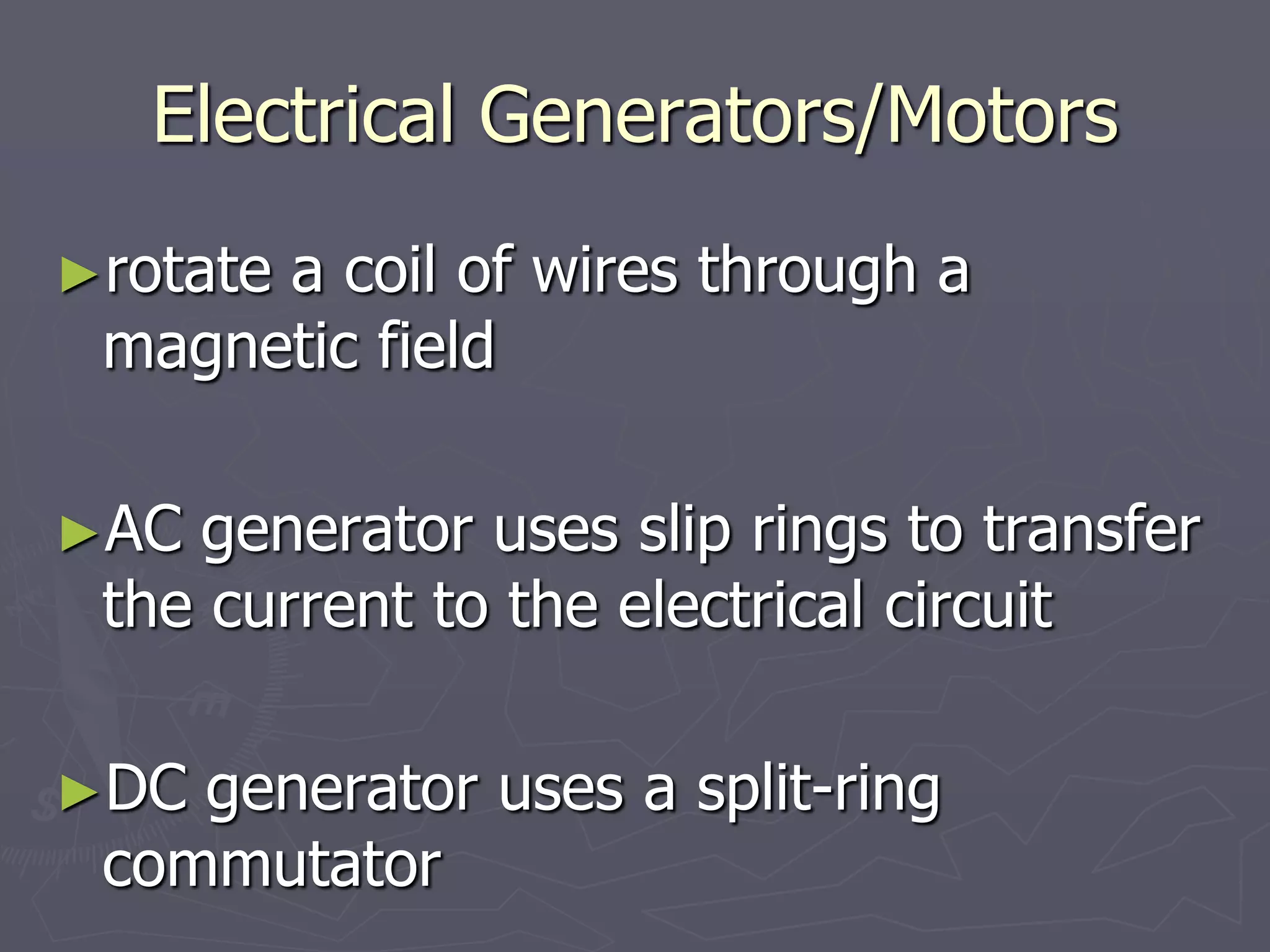 Motor and generators | PPTX