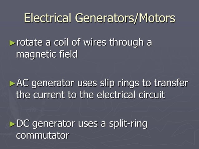 Motor and generators | PPT
