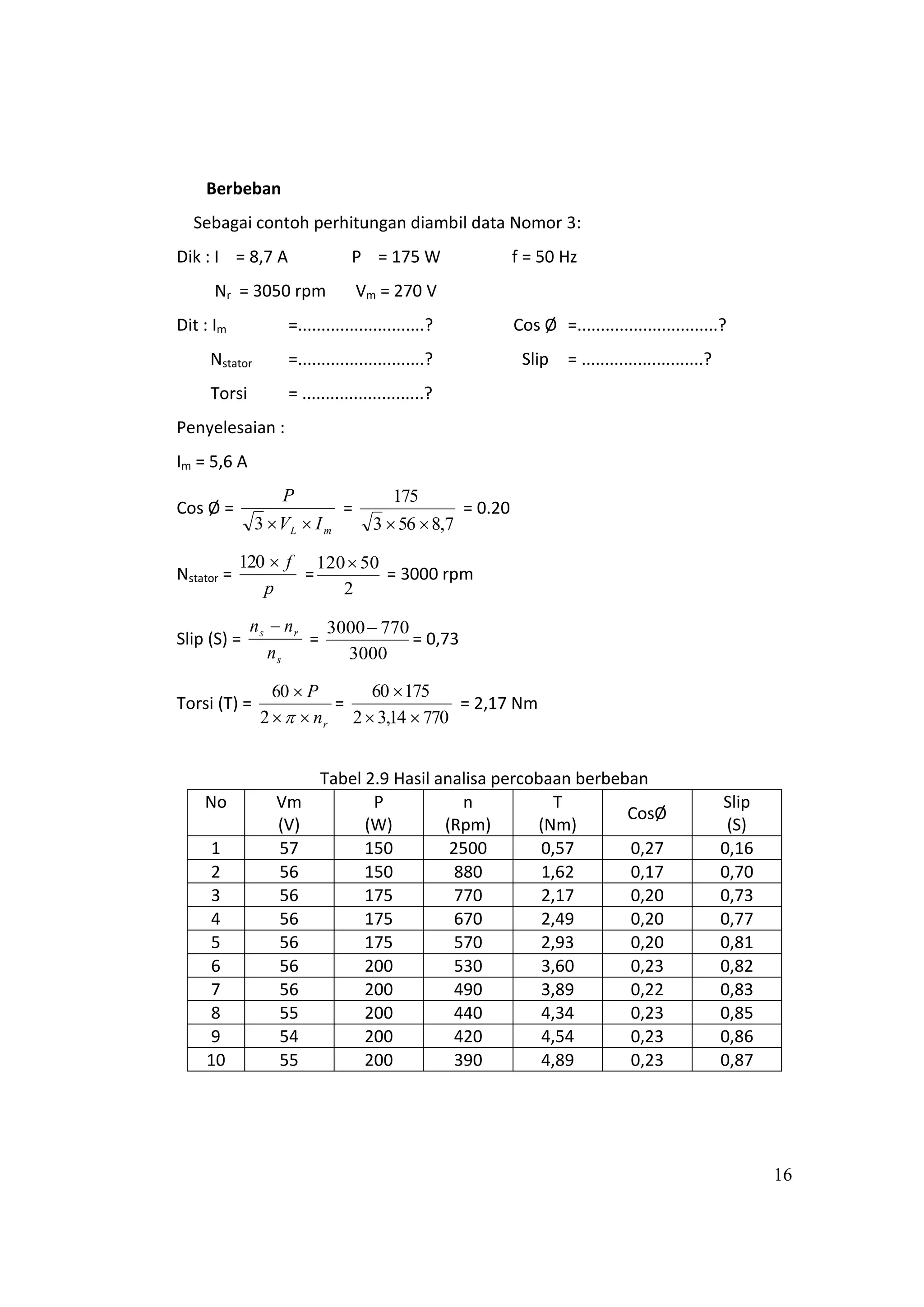 Motor asinkron rotor sangkar | DOCX
