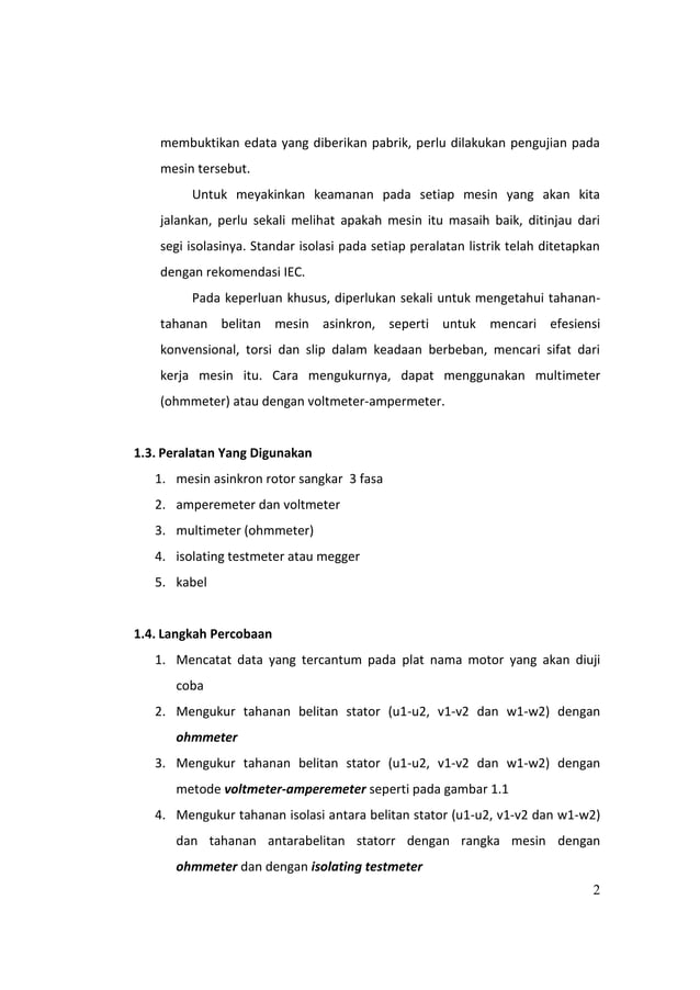 Motor asinkron rotor sangkar | DOCX