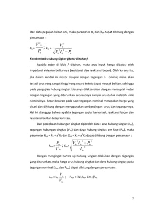 Motor asinkron rotor sangkar | DOCX