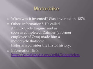 Motorbike | PPTX