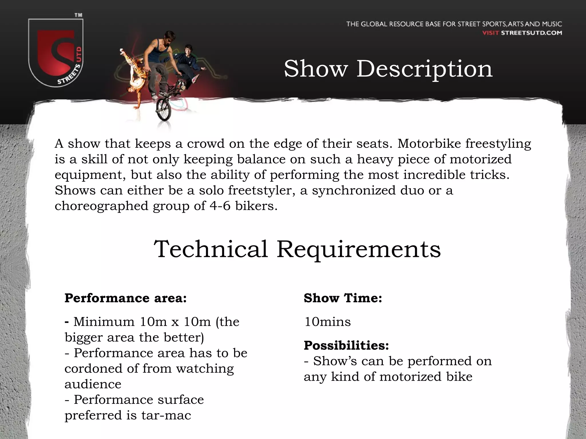 Motorbike freestyle show | PPT