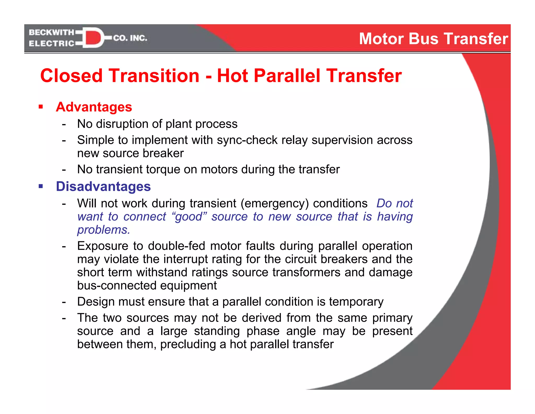 Motor bus transfer | PDF