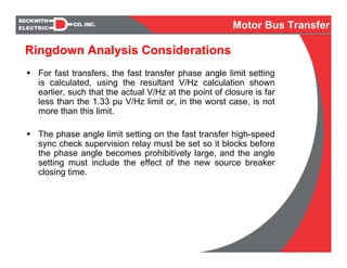 Motor bus transfer | PDF