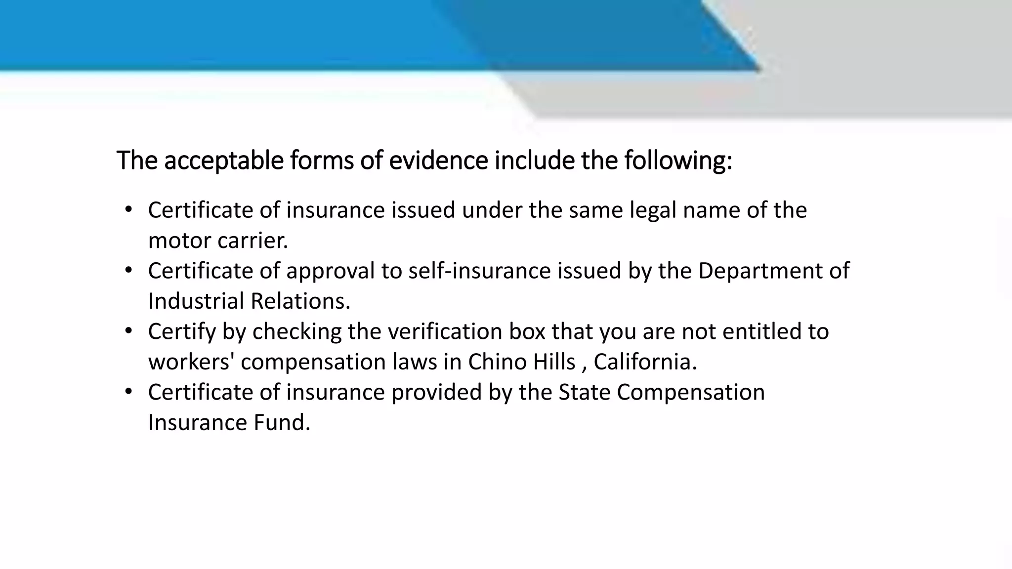 Motor Carrier Permits and Apportioned Plates In Chino Hills | PPT