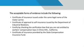 Motor Carrier Permits and Apportioned Plates In Chino Hills | PPT