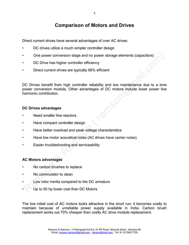 DC Motors India | PDF