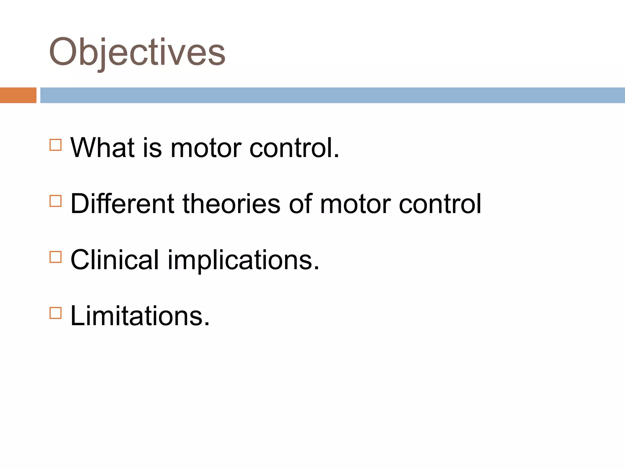 Motor control | PPT