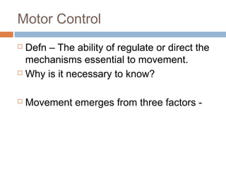 Motor control | PPT