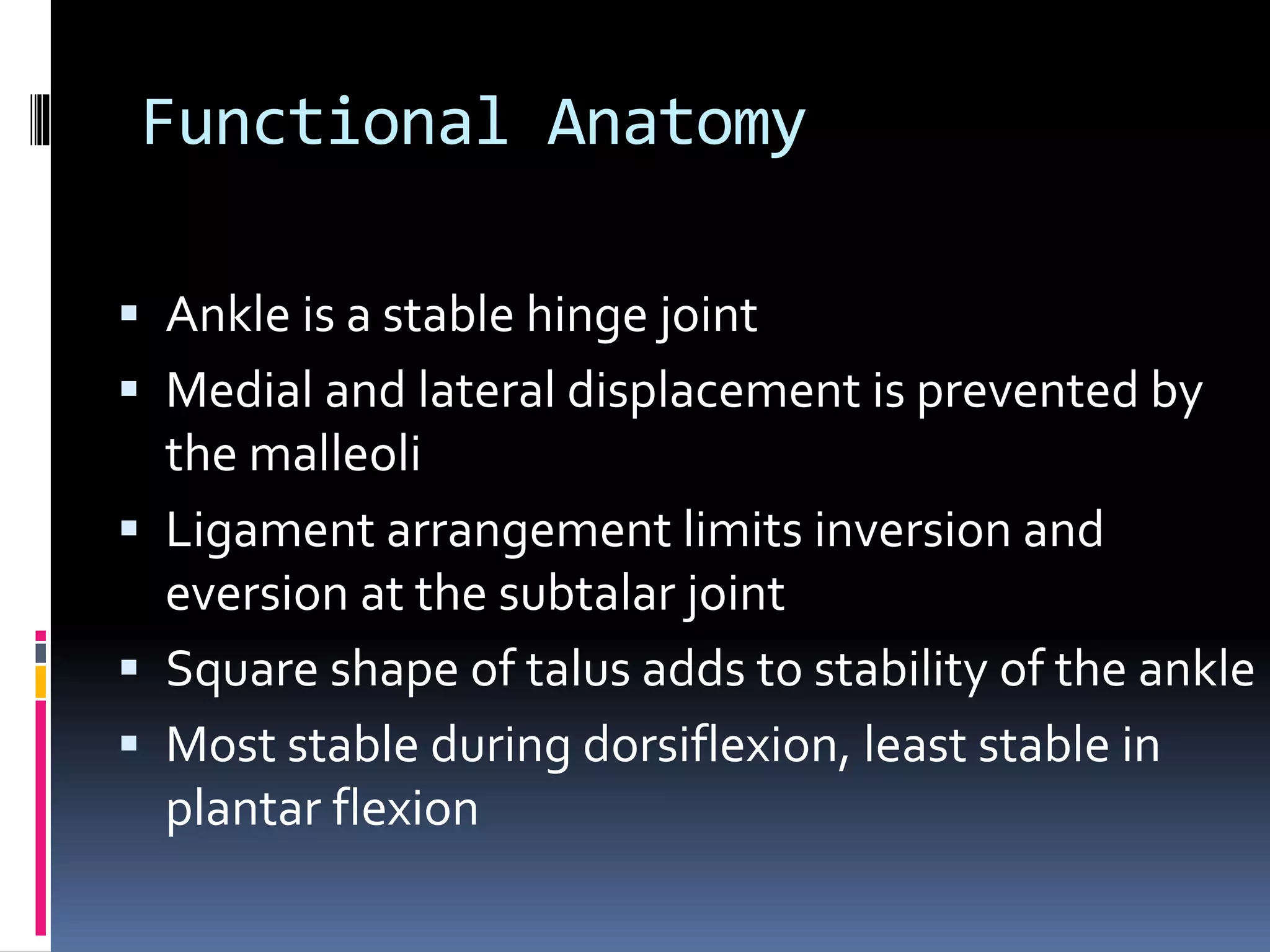 Motor control in ankle instability | PPTX