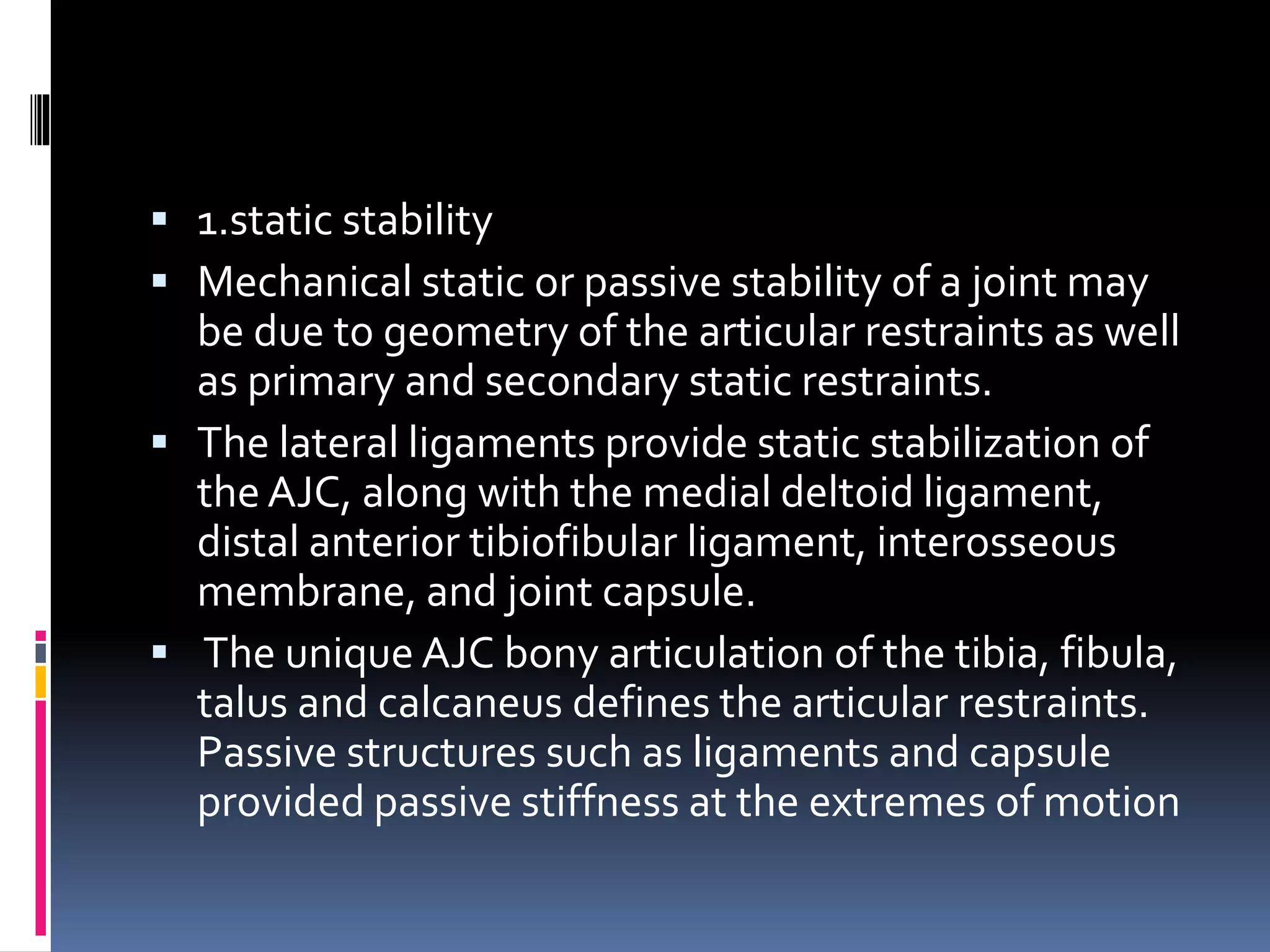 Motor control in ankle instability | PPTX