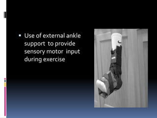 Motor control in ankle instability | PPTX