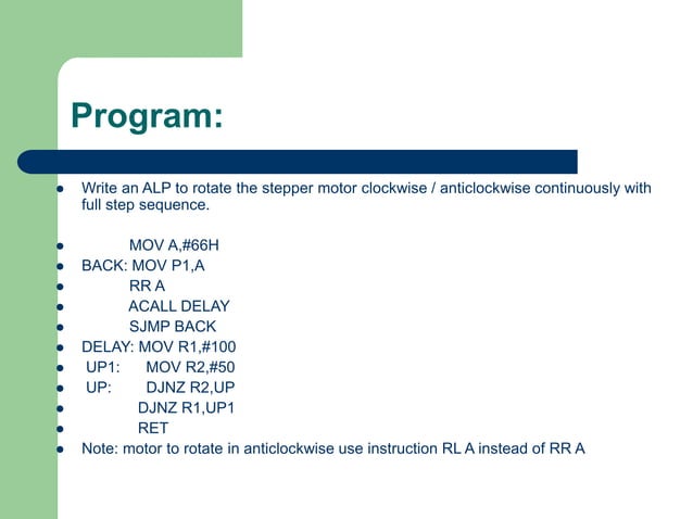 Motor Control Relay, Pwm, DC and Stepper Motors | PPT
