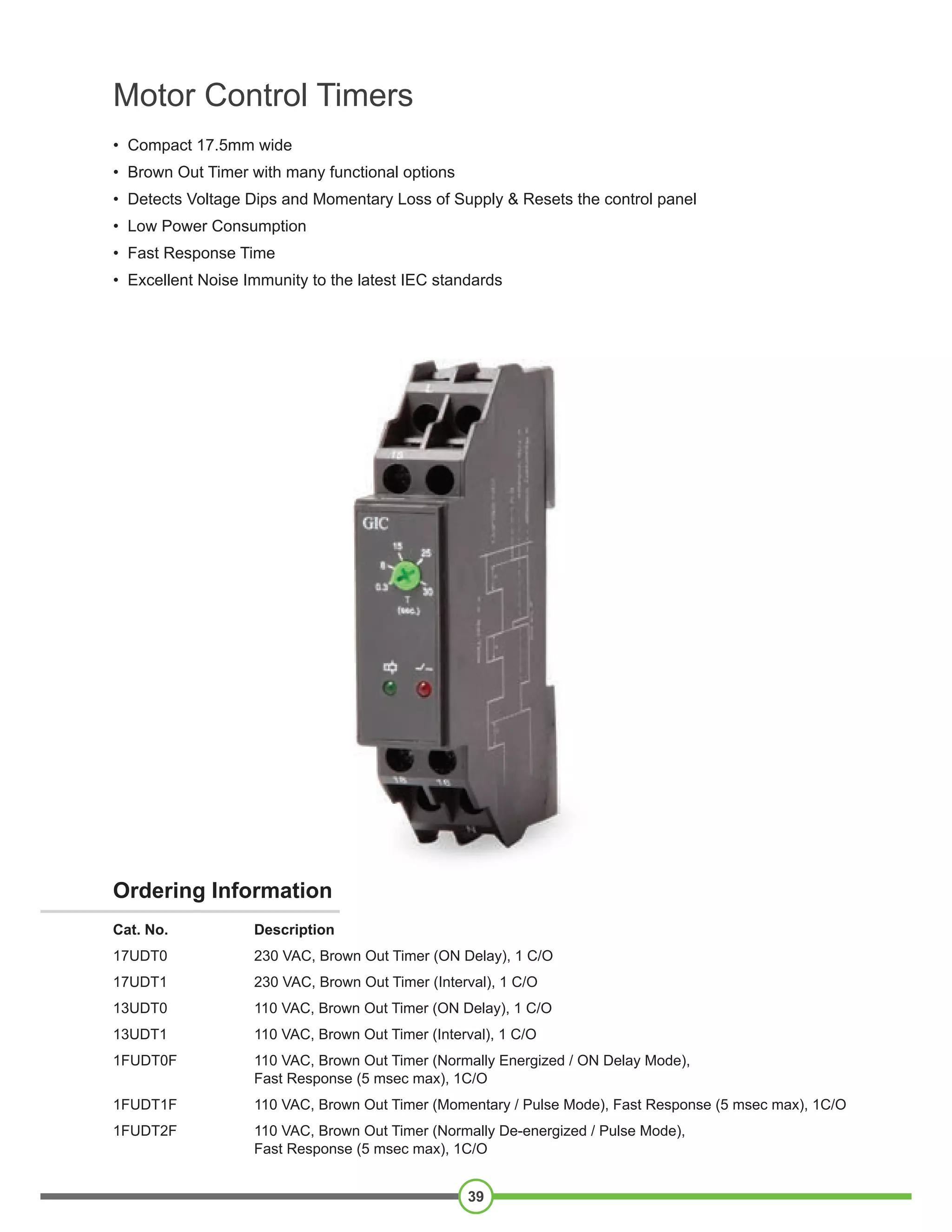 Motor control timers | PDF