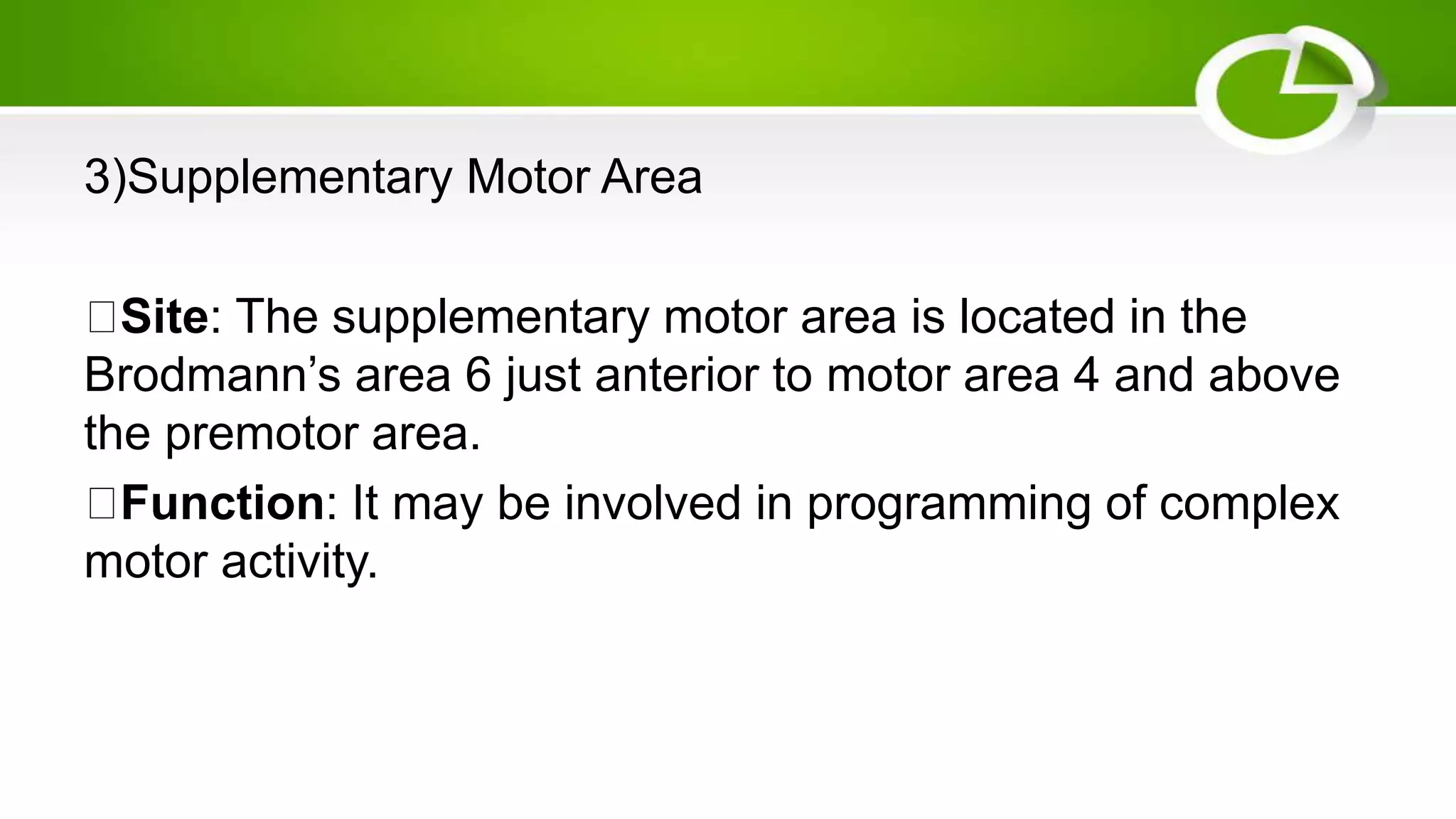 Motor cortex areas and physiology of stroke | PPTX