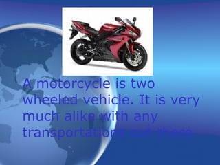 Motorcycle | PPT | Motorcycles | Automotive