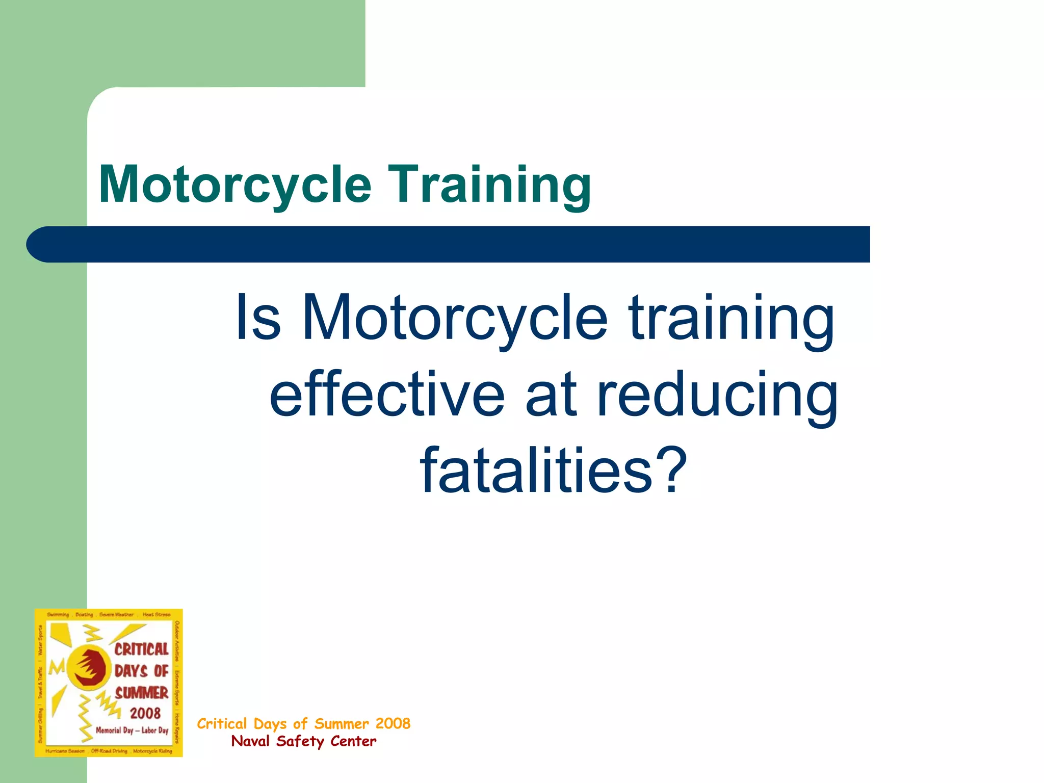 Motorcycle safety-presentation | PPT
