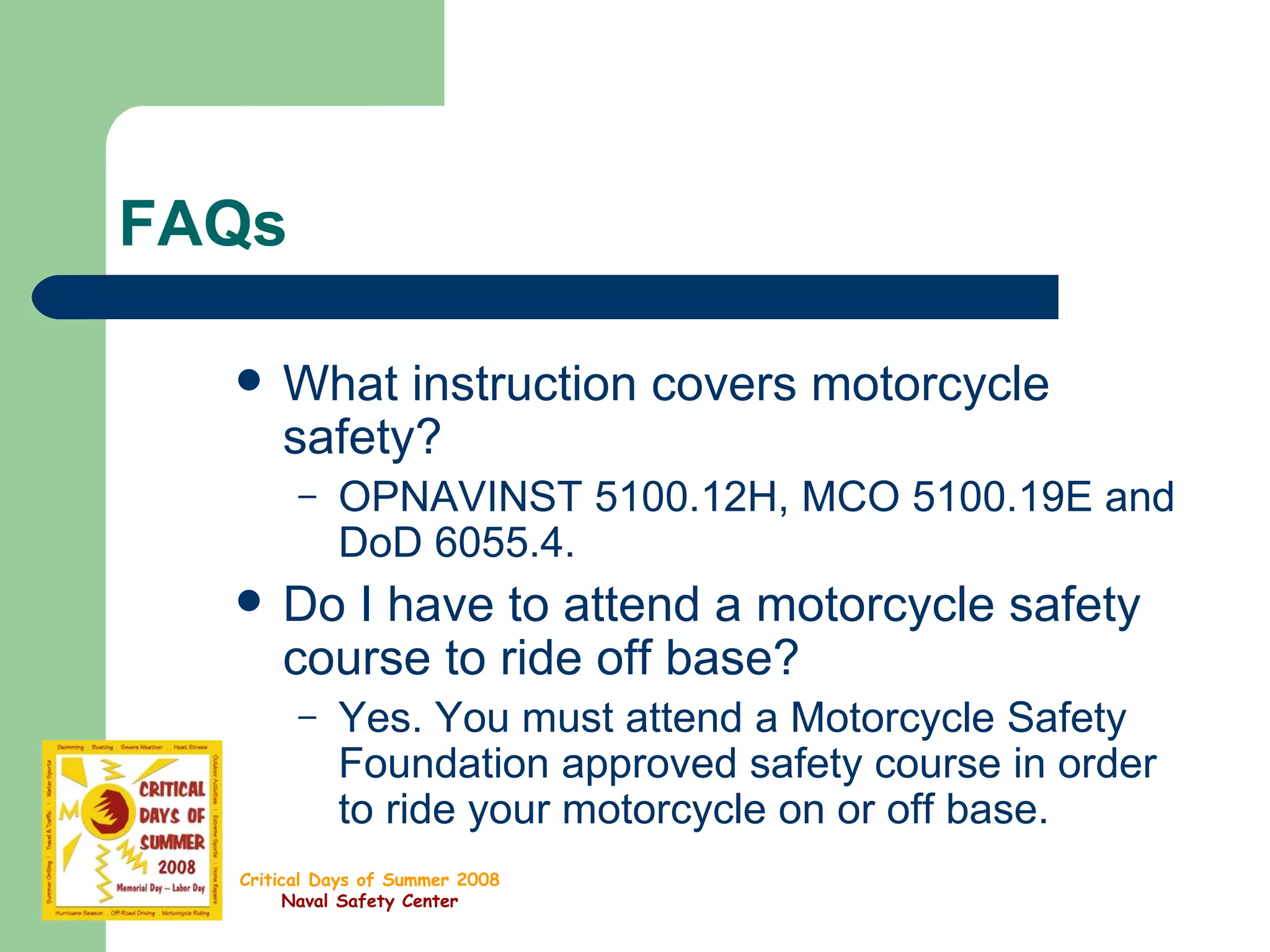 Motorcycle safety-presentation | PPT